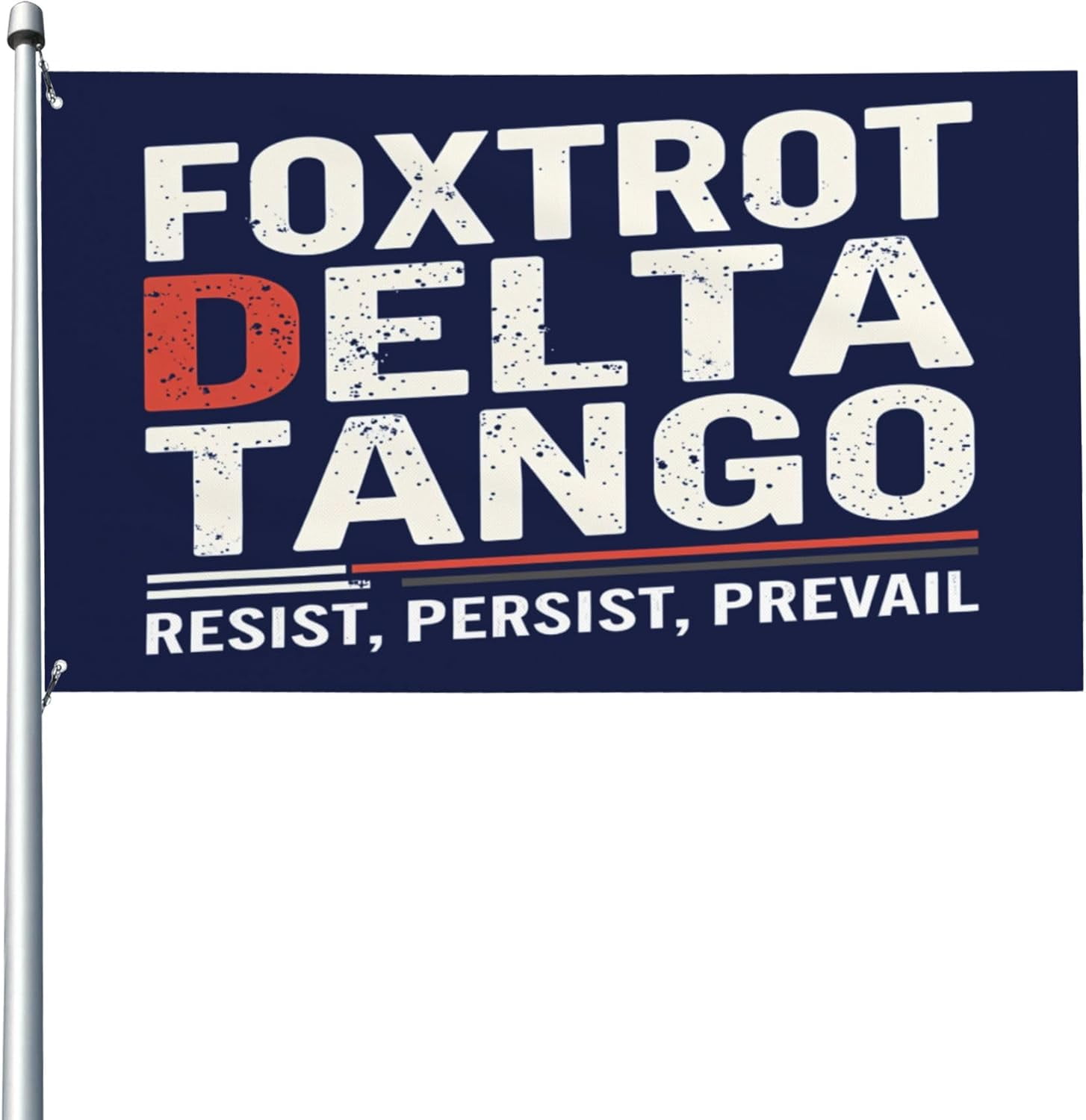 5x8 Feet Foxtrot Delta Tango FDT Flag Resist Persist Prevail Garden ...