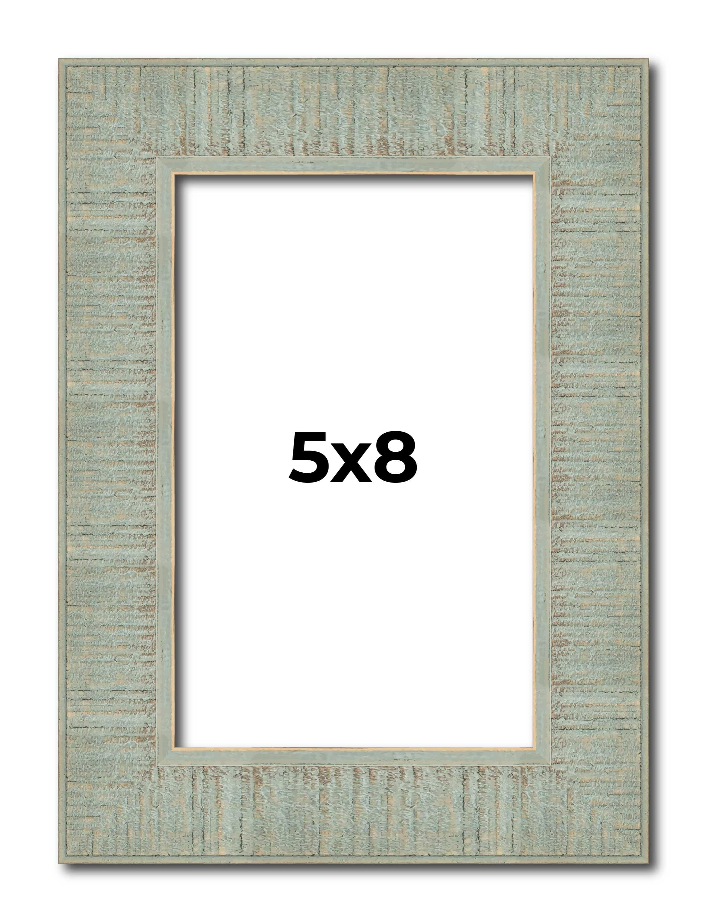 5x8 Frame Green Desert Pear Solid Wood Picture Frame | 1.625 Inch ...
