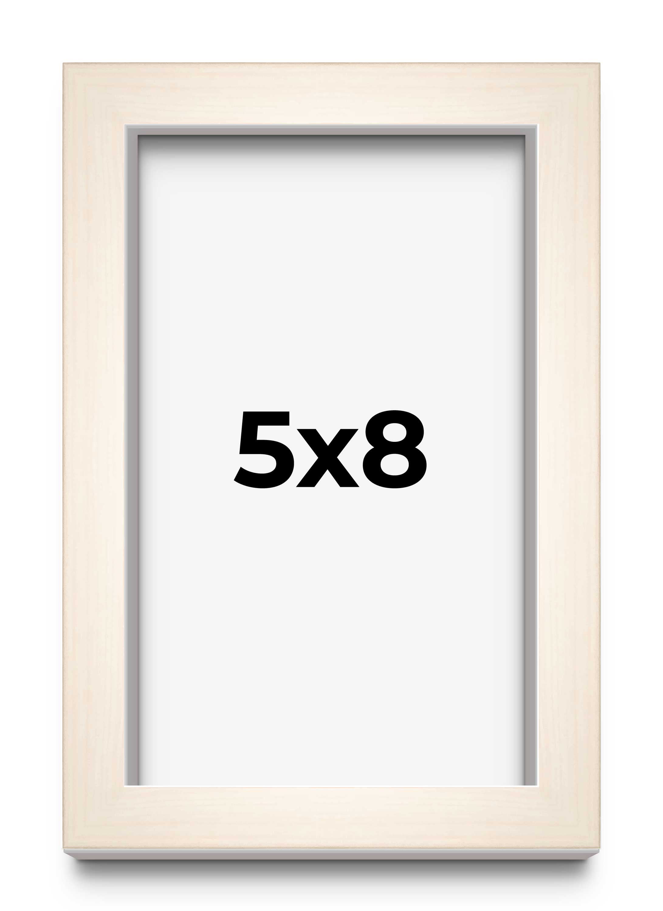 5x8 Frame White Wheat Solid Wood Picture Frame | Moulding Width 0.75 ...