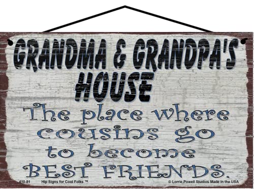 5x8 Grandma and Grandpa's House Vintage Style Sign The Place Where ...