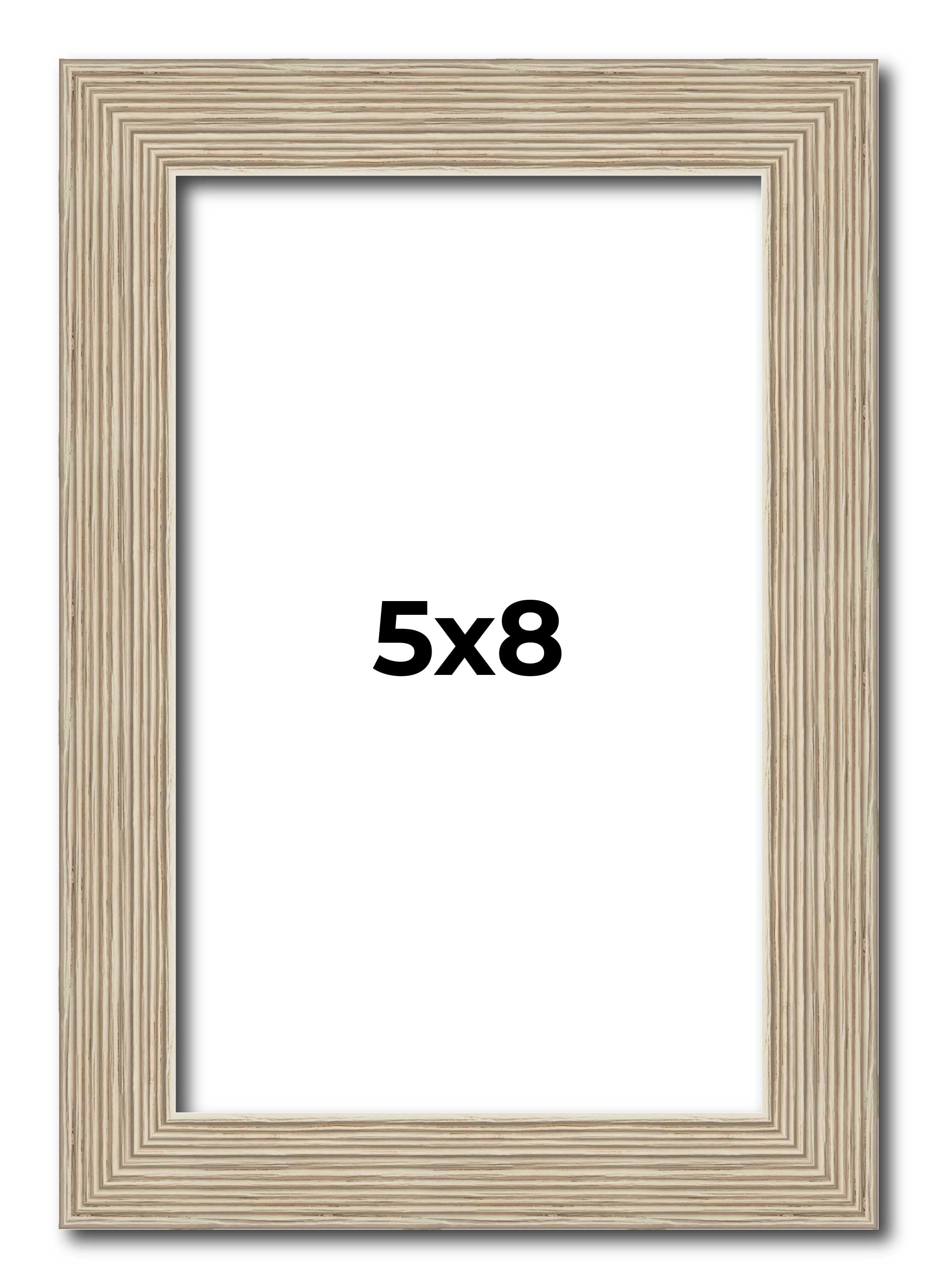 5x8 IN Frame Grey Solid Wood Picture Frame Width 1 Inches | Interior ...