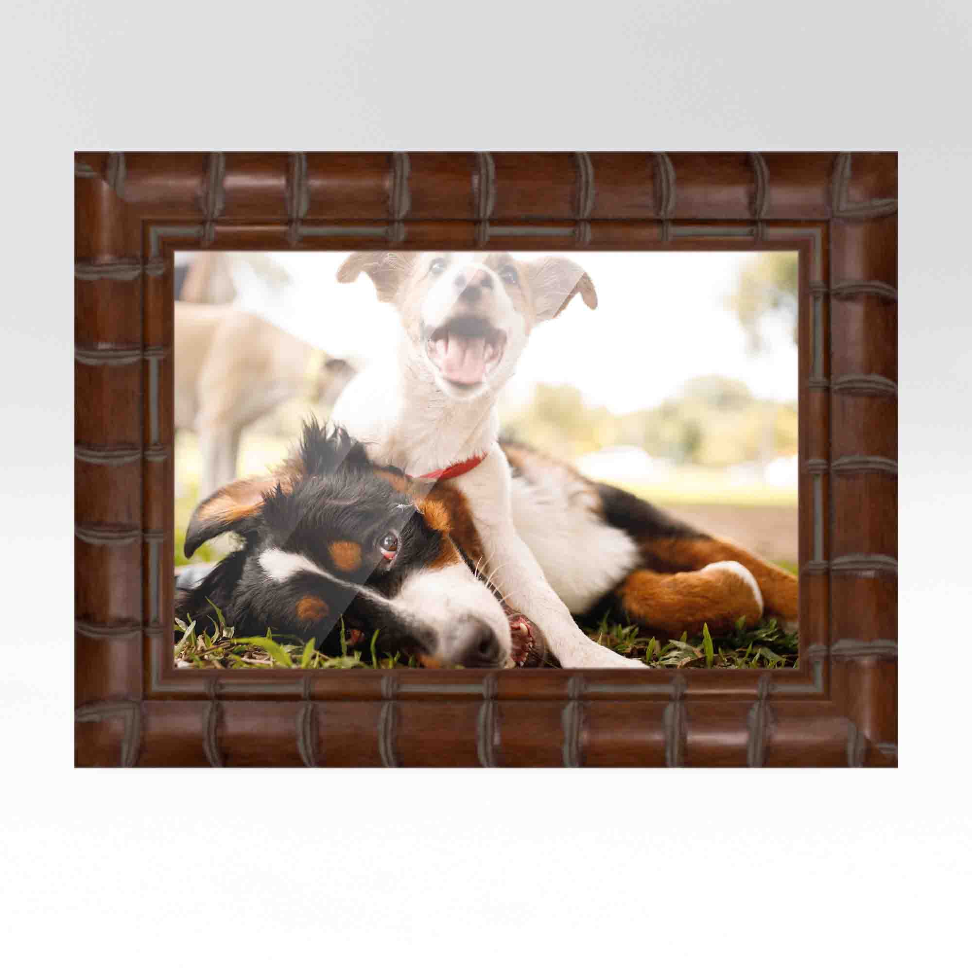 5x8 In Bamboo Brown Real Wood Picture Frame Width 3 inches | Interior ...