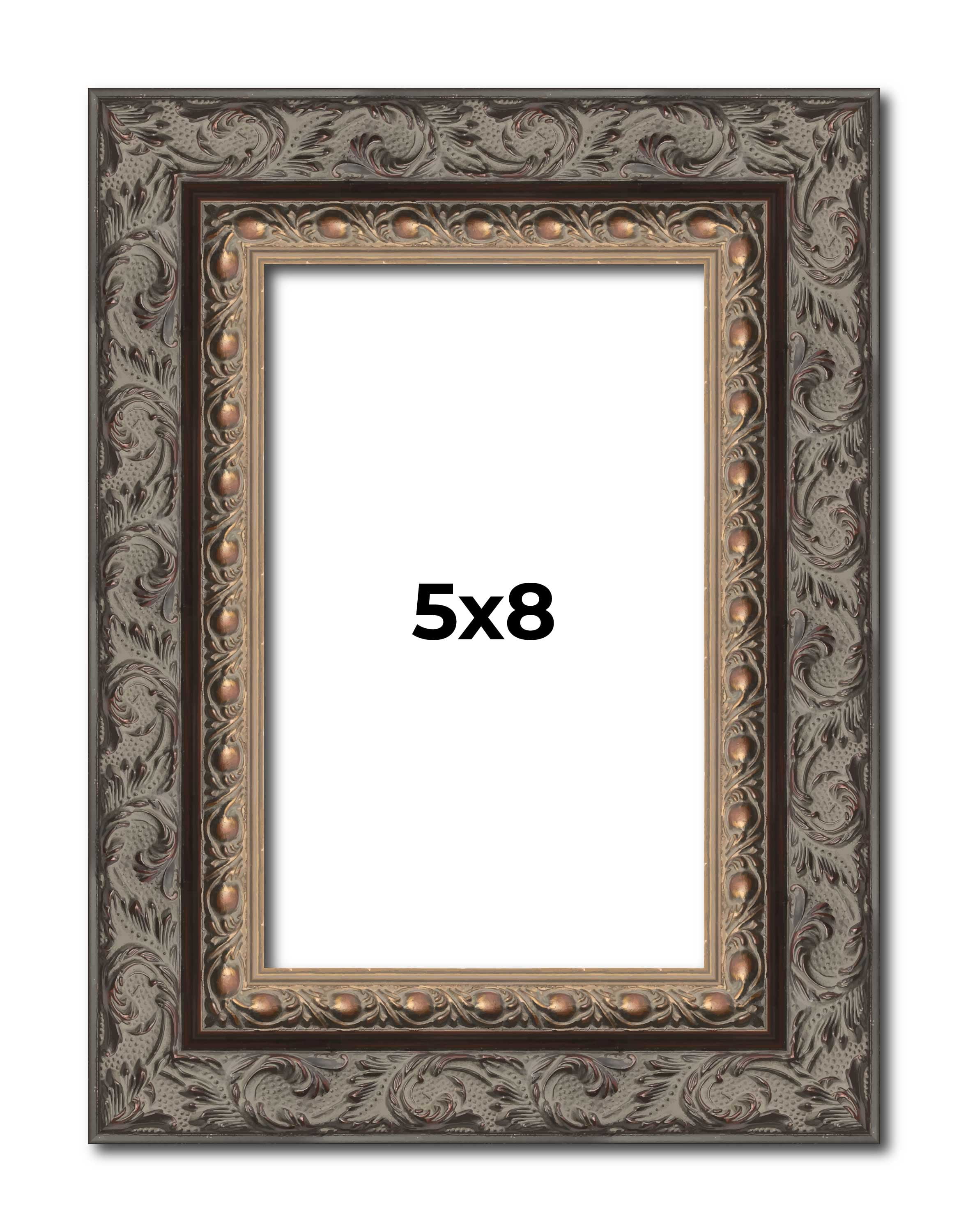 5x8 In Frame Black Real Wood Picture Frame Width 2 inches | Interior ...