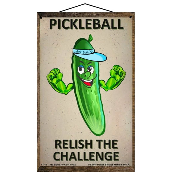 5x8 Pickleball Sign - Pickleball Keeps Me Out of the Kitchen - Vintage ...