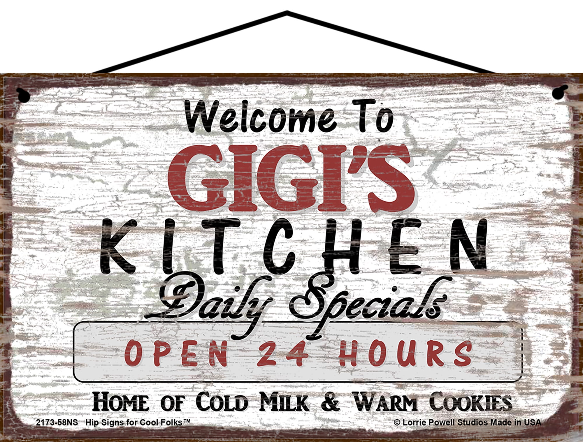 5x8 Vintage Style Kitchen Sign Welcome to GiGi's Kitchen Daily Specials ...