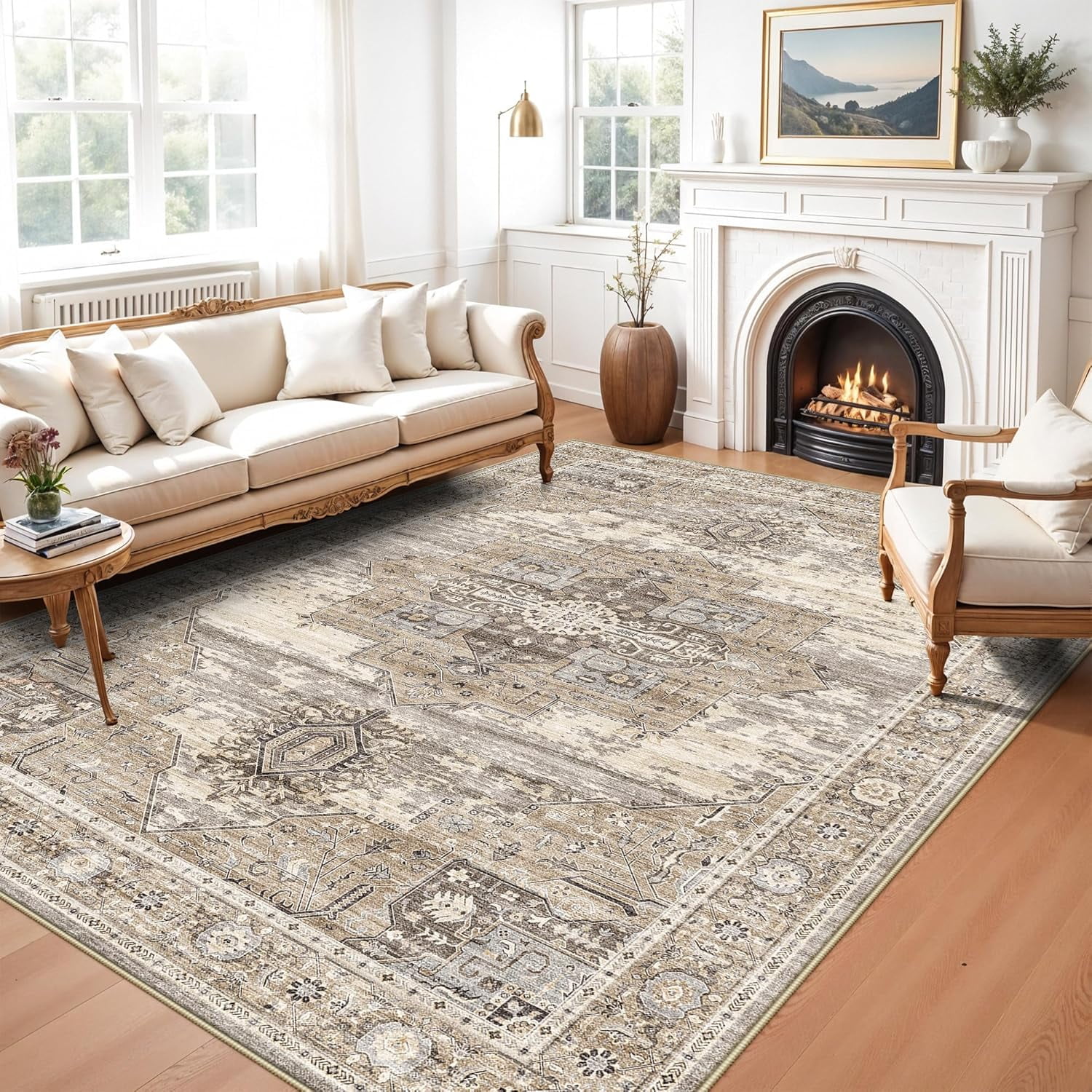 5x8 Washable Area Rug - Apartment Rug for Small Living Room/Bedroom ...