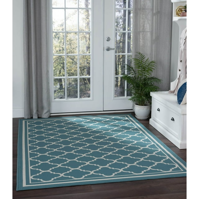 5x8 Water Resistant, Indoor Outdoor Rugs for Patios, Front Door Entry ...