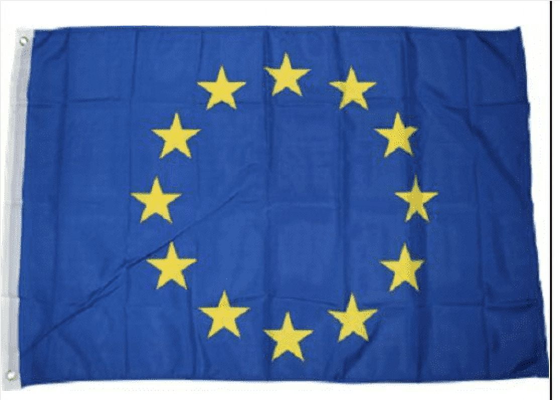5x8 ft Europe European Union Flag Rough Tex Knitted 5'x8' banner ...