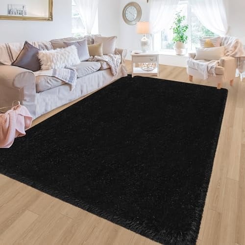 5x8 ft Fluffy Shag Area Rug for Bedroom,Ultra Soft Thick Rug for Living ...