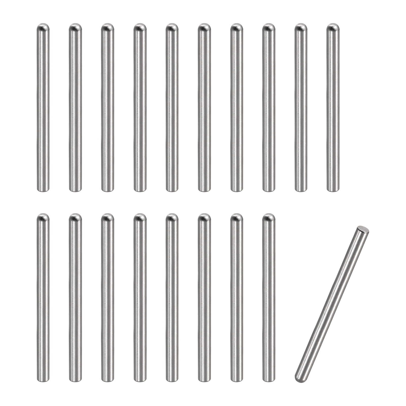 5x80mm Dowel Pins, 20pcs Round Head Flat Chamfered End Dowel Pin ...