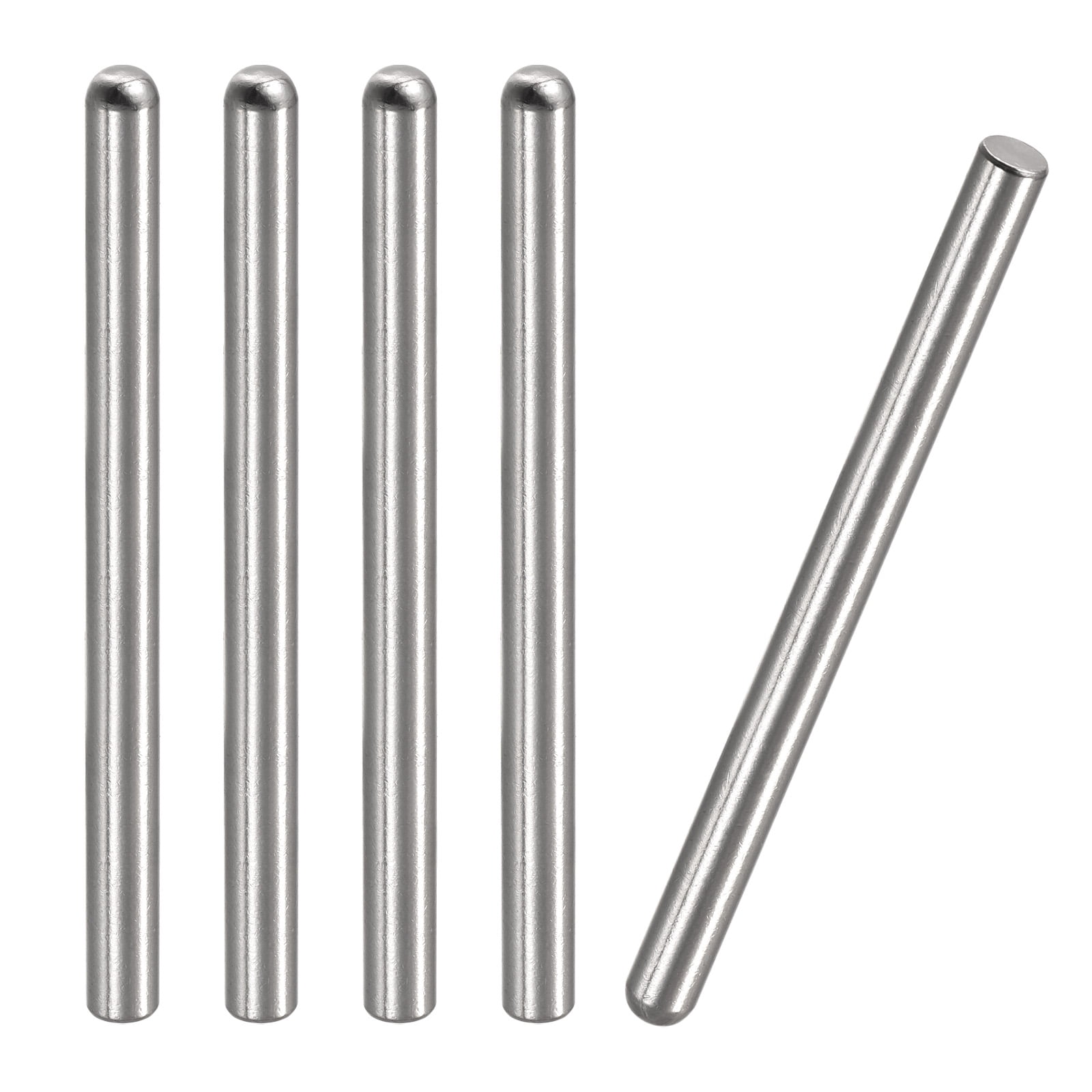 5x80mm Dowel Pins, 5 Pack Round Head Flat Chamfered End Dowel Pin ...