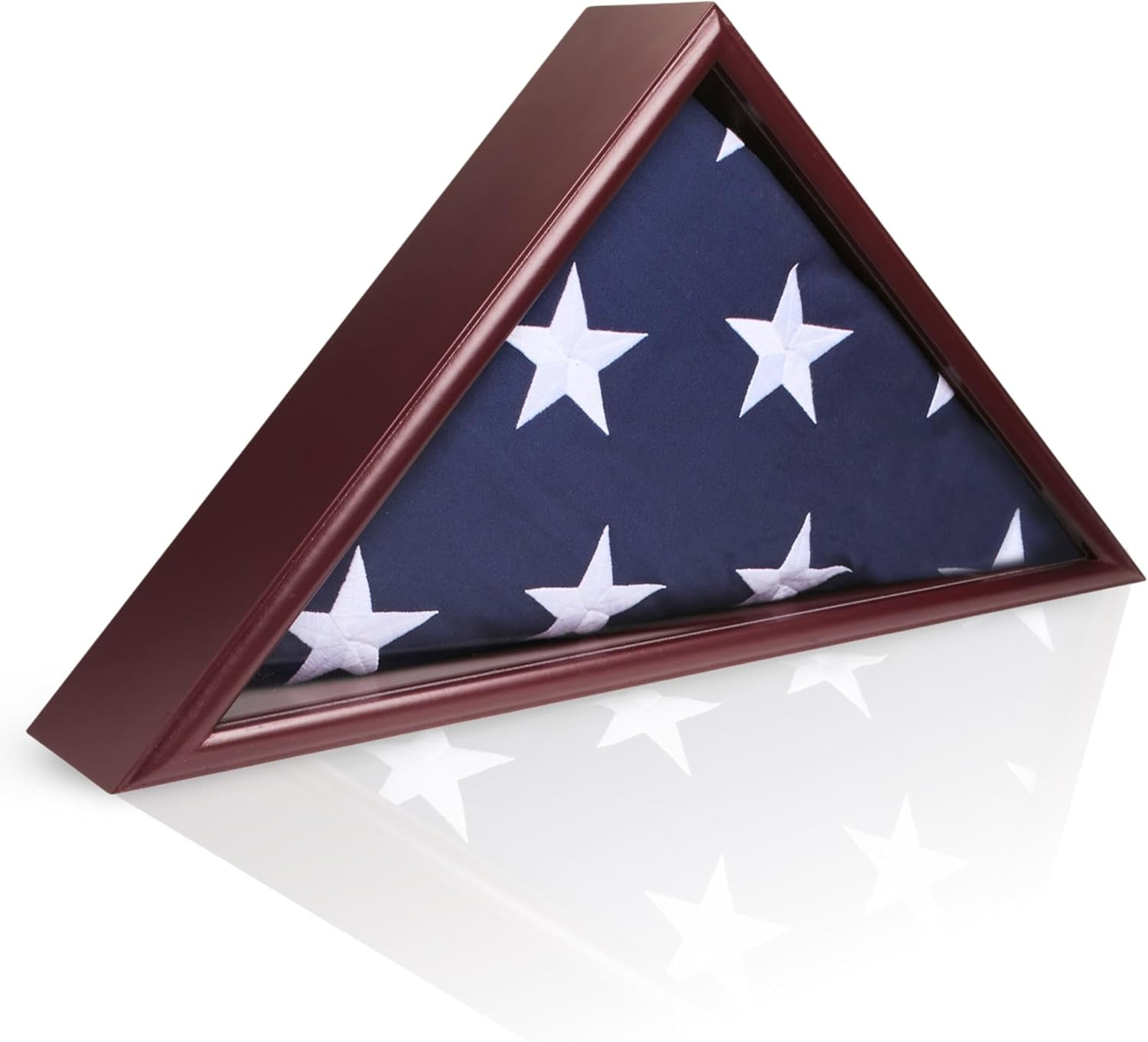 5x9 Flag Display Case for Burial and Veteran Flags – Solid Wood Flag ...