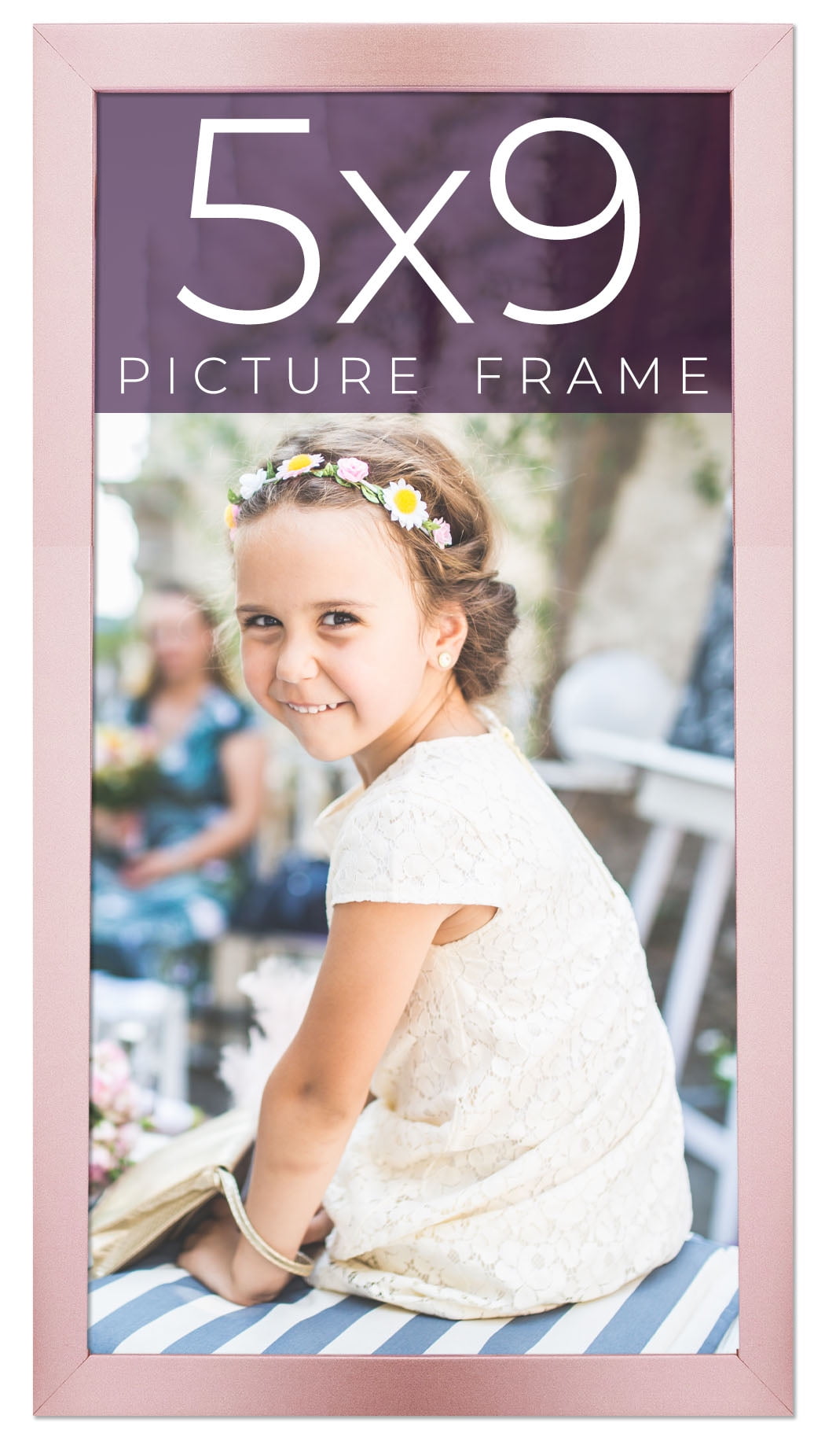5x9 In Frame Pink Real Wood Picture Frame Width 0.75 inches | Interior ...