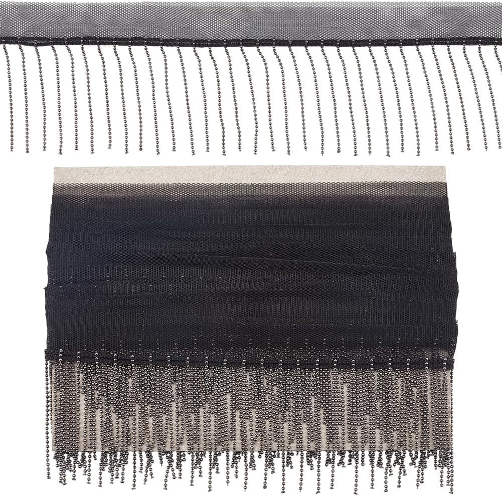 5yards Polyester Lace Trims Chain Beaded Fringed Tassel Lace Trim for ...