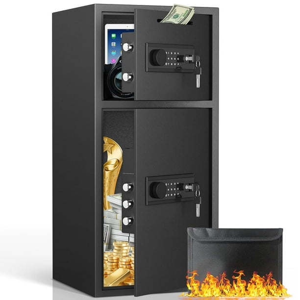 6.0 Cub Extra Large Safe Box, Home Safe with Fireproof Waterproof Bag ...