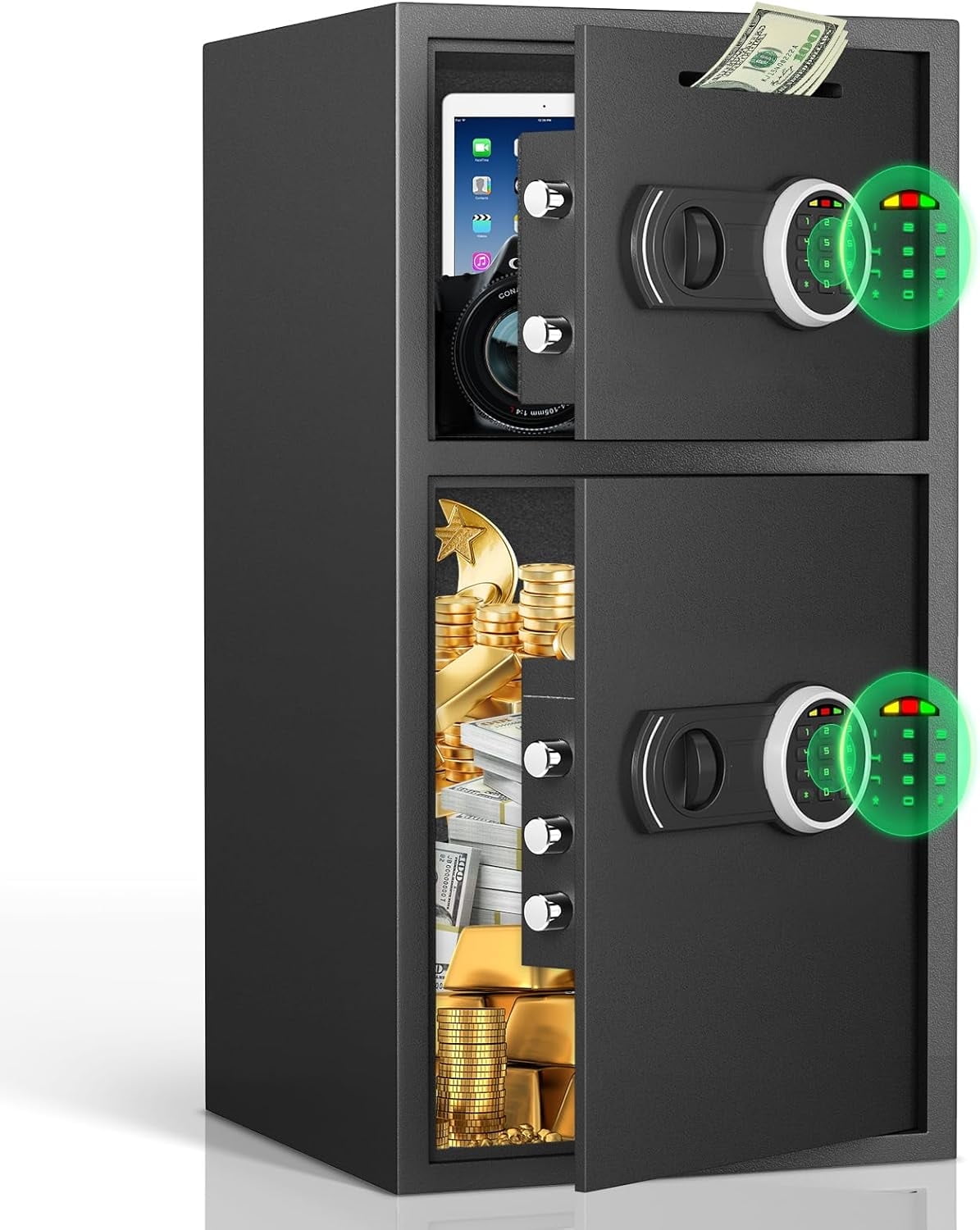 6.0 Cub Large Safe Box Fireproof Waterproof, Drop Safe for Business ...