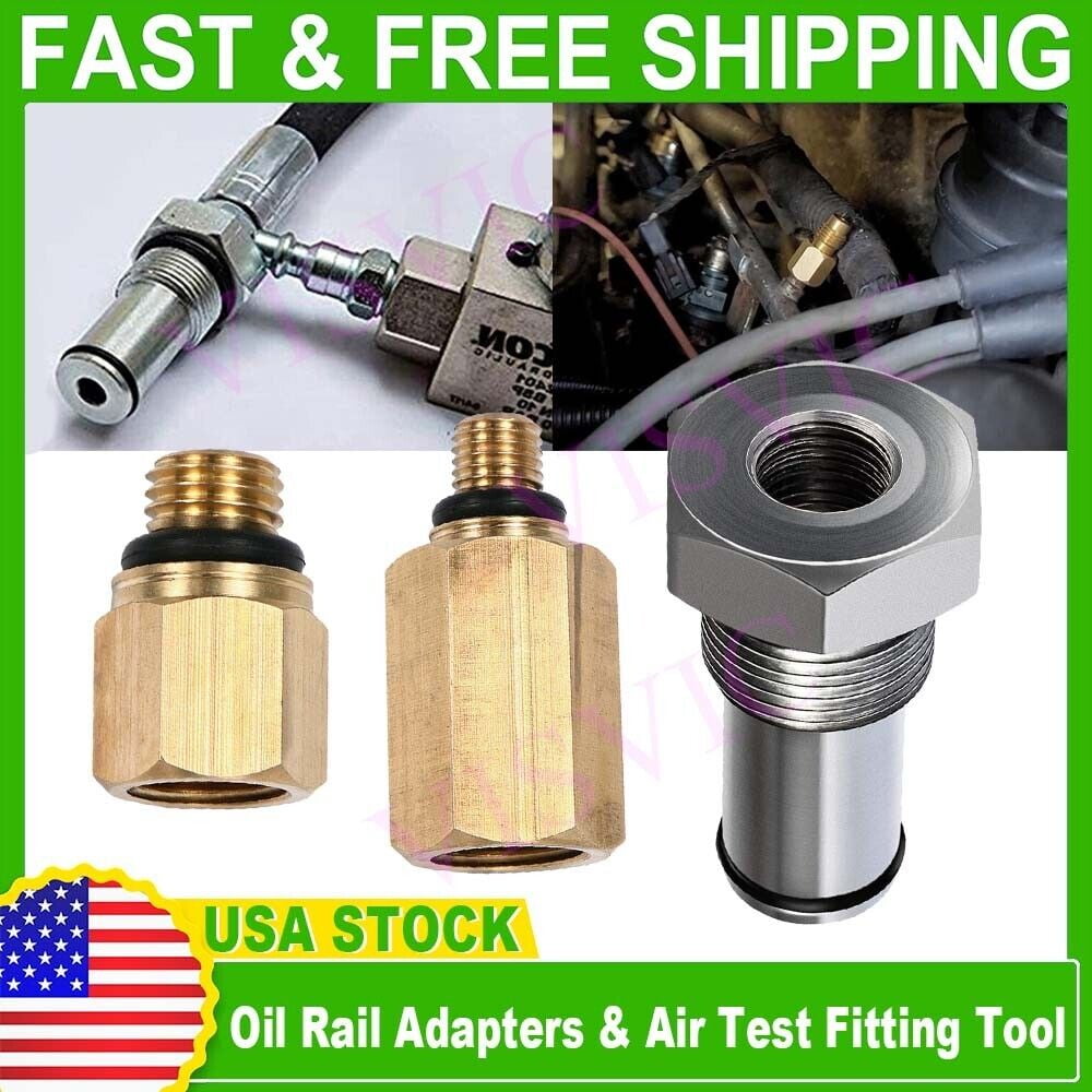 6.0 High Pressure Oil Pump IPR Valve Air, Rail Adapters Leak Test FIT ...