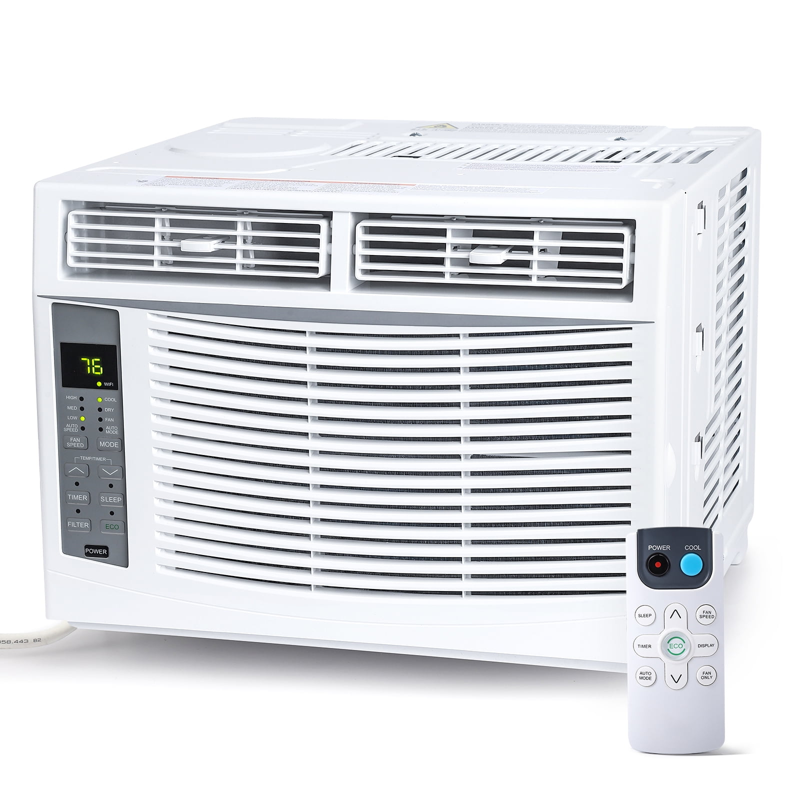6,000 BTU Window Mounted Air Conditioner, AC Unit Cools Up to 250 Sq ...