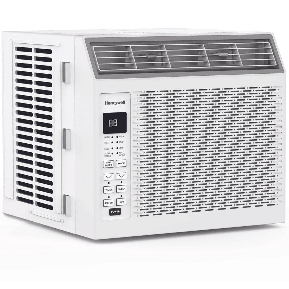 6,000 (DOE) BTU Digital Window Air Conditioner, Remote, LED Display, 4 ...