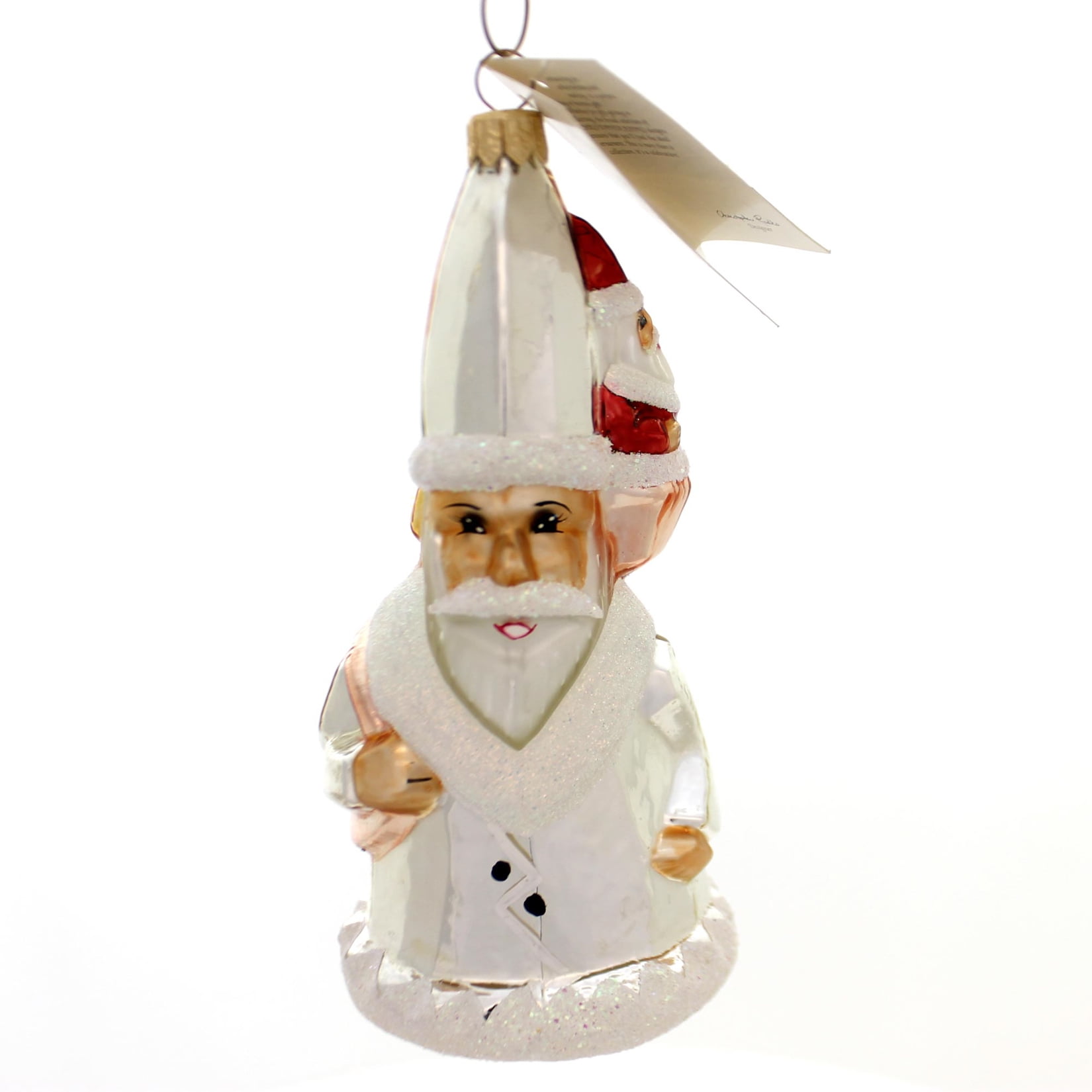 6.00In Triple Nick, Glass, Ornament Santa Exclusive 98150Sk - Walmart.com