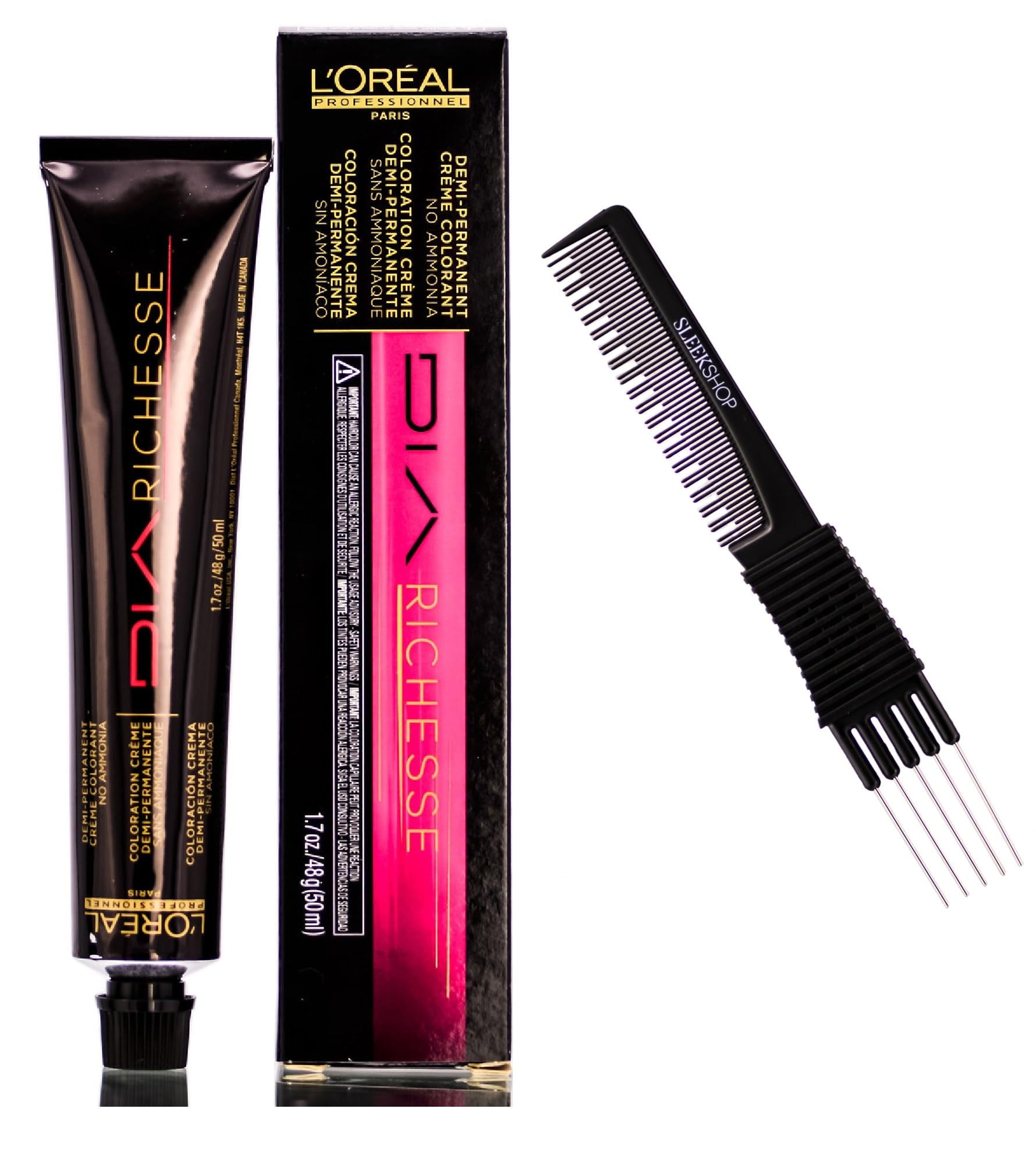 L'oreal DIA RICHESSE Demi-Permanent Hair Color Dye, Ammonia-Free, with ...