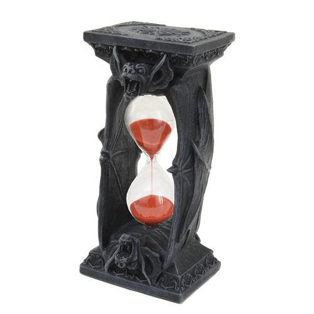 6.06 Inch Bat Wings Sand Timer Hourglass Resin Statue Figurine ...