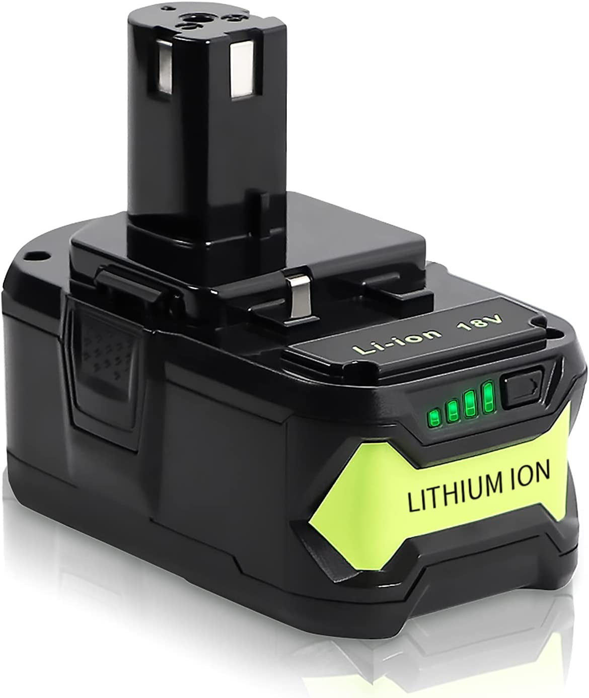 6.0Ah 18V P108 Battery Li-ion Replacement for Ryobi 18V P108 P102 P103 ...