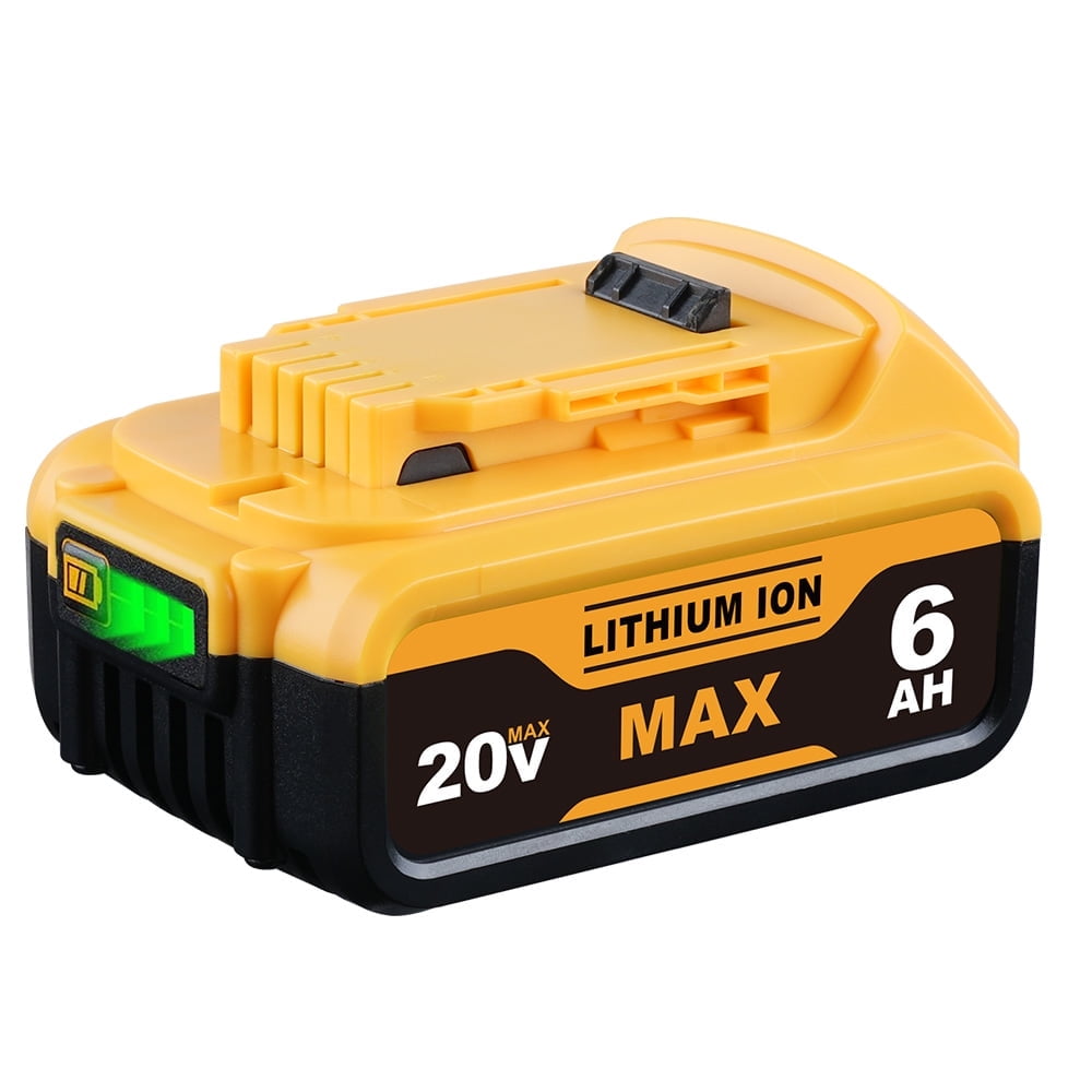 6.0Ah 20 Volt Replacement for Dewalt 20V Lithium Battery MAX DCB206 DCB204 DCB200-2 DCB180 ...