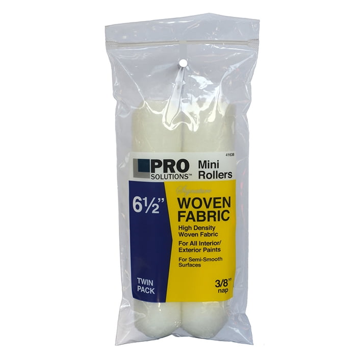 6-1/2" x 3/8" Nap Pro Solutions 41638 Signature, White Woven Mini ...