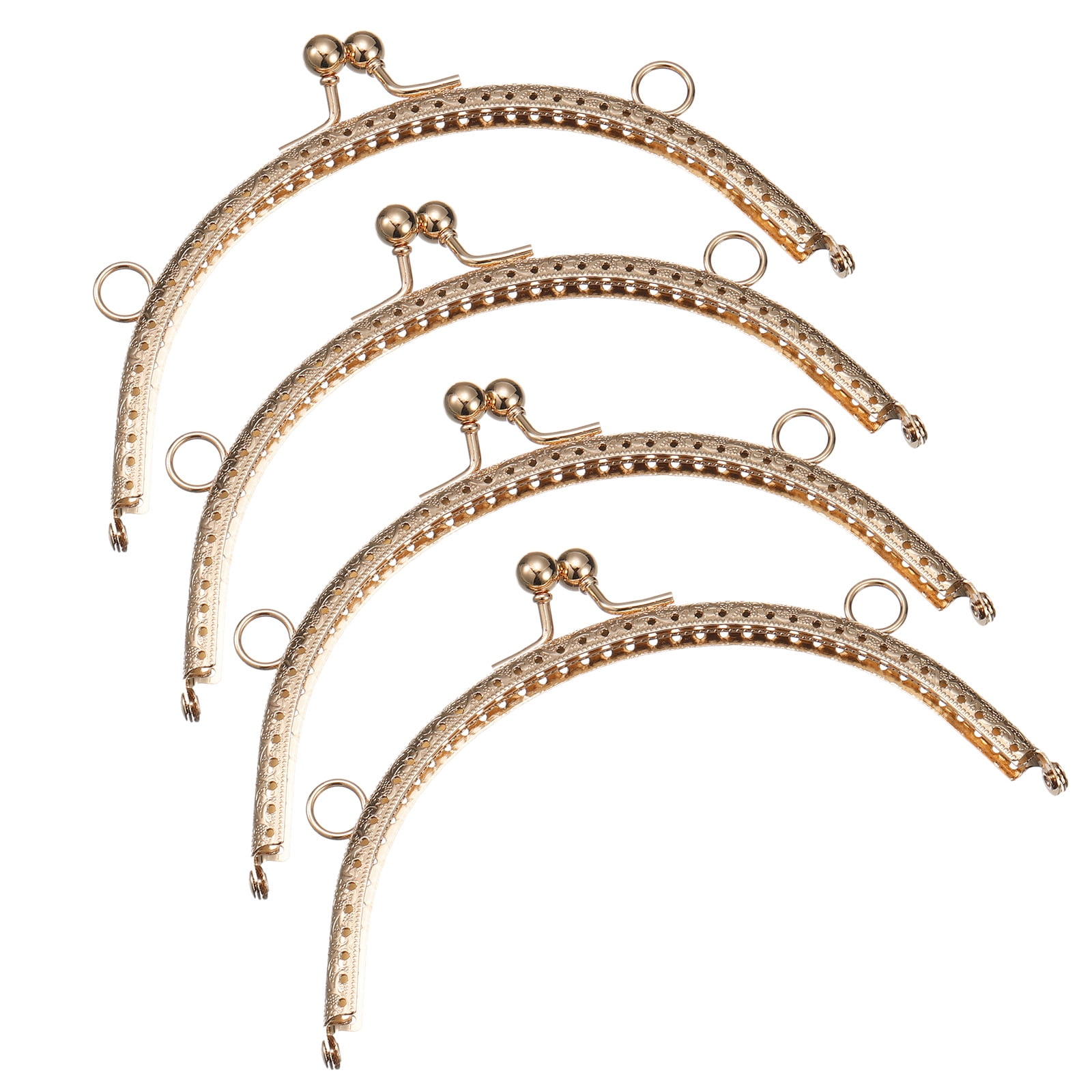 6.1" 4Pcs Kiss Lock Clasp Frame Arch Embossed Clutch Frame for Coin ...