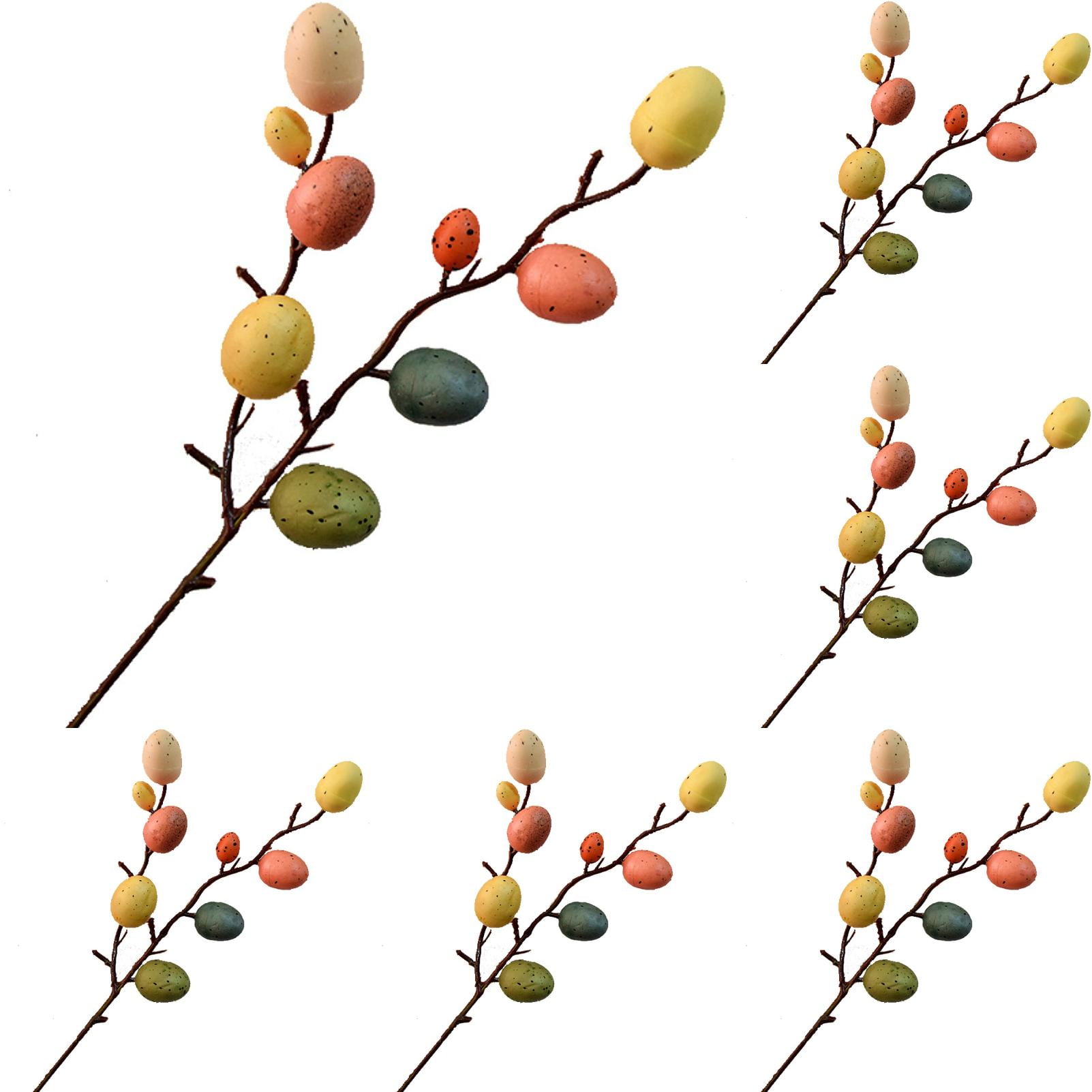 6/1 Branches Easter Picks and Sprays Egg Decoration Spring Floral Stems ...