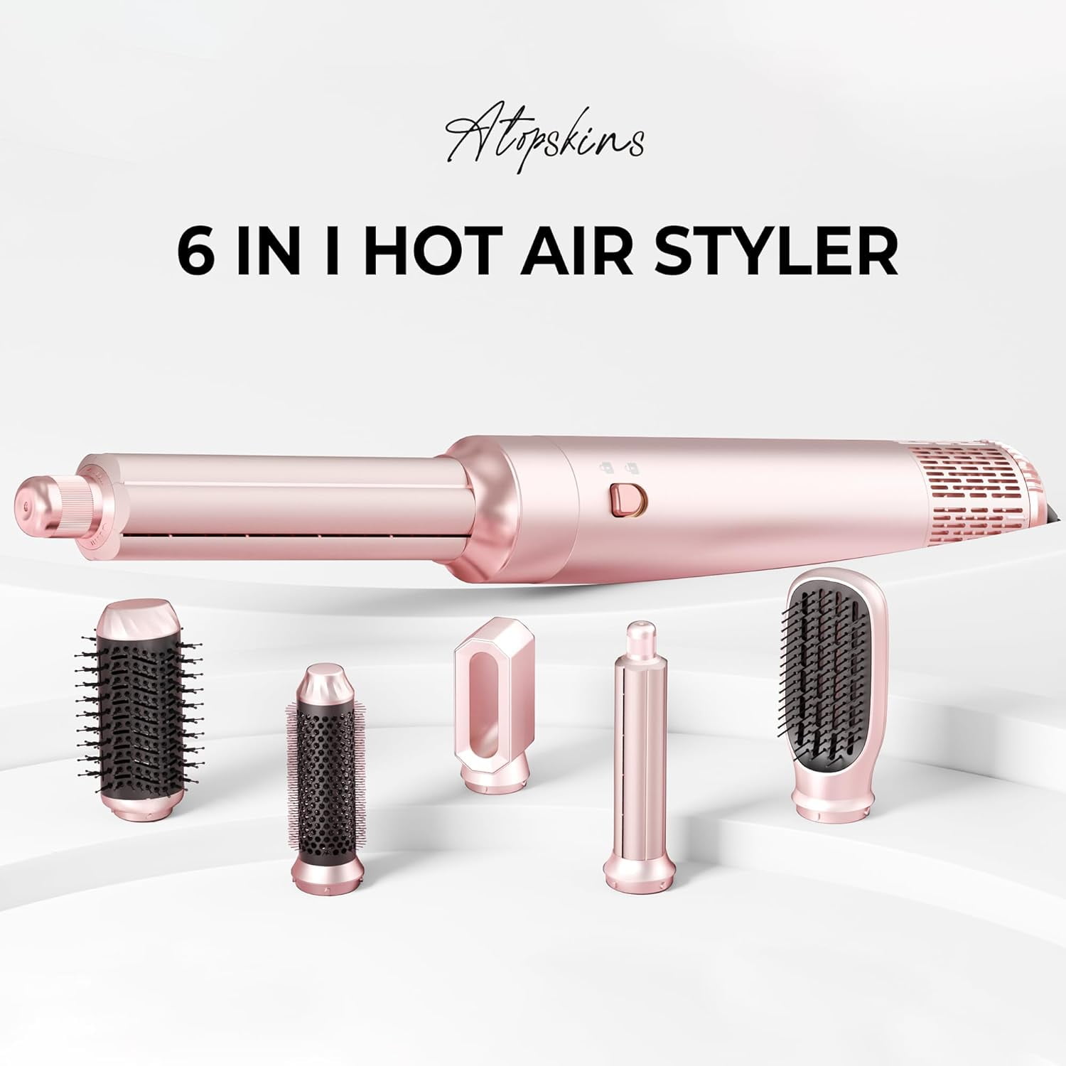 6 in 1 Hair Dryer Brush, Detachable Air Styler, 3 Heat Settings Blow ...