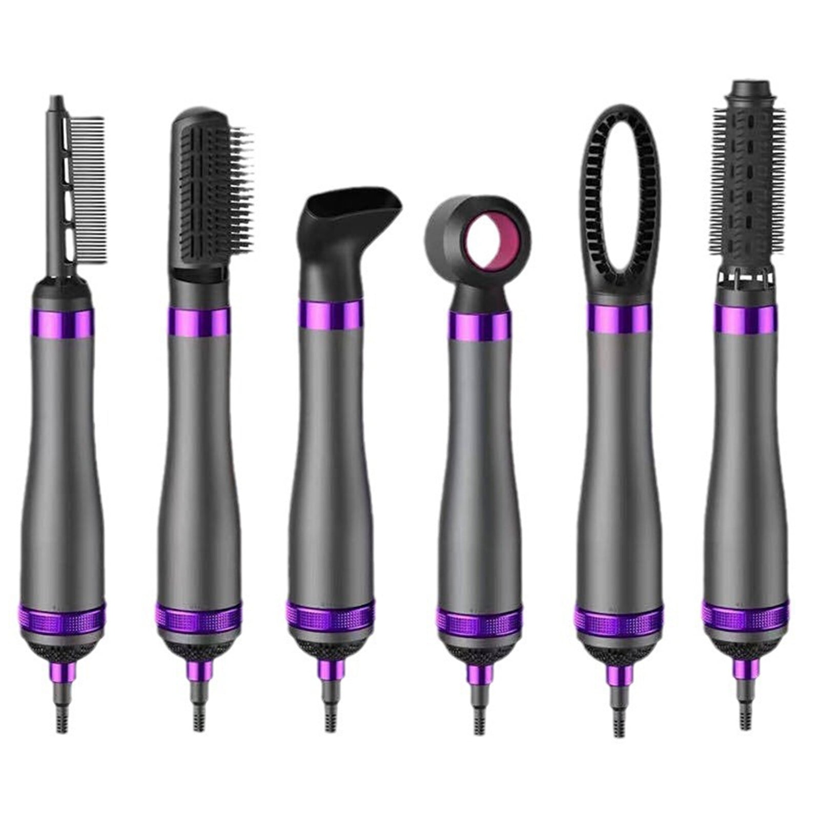 6 in 1 Detachable Hair Dryer Brush, No Heat Damage, Volumizer, Multifunctional Styling Tool ...
