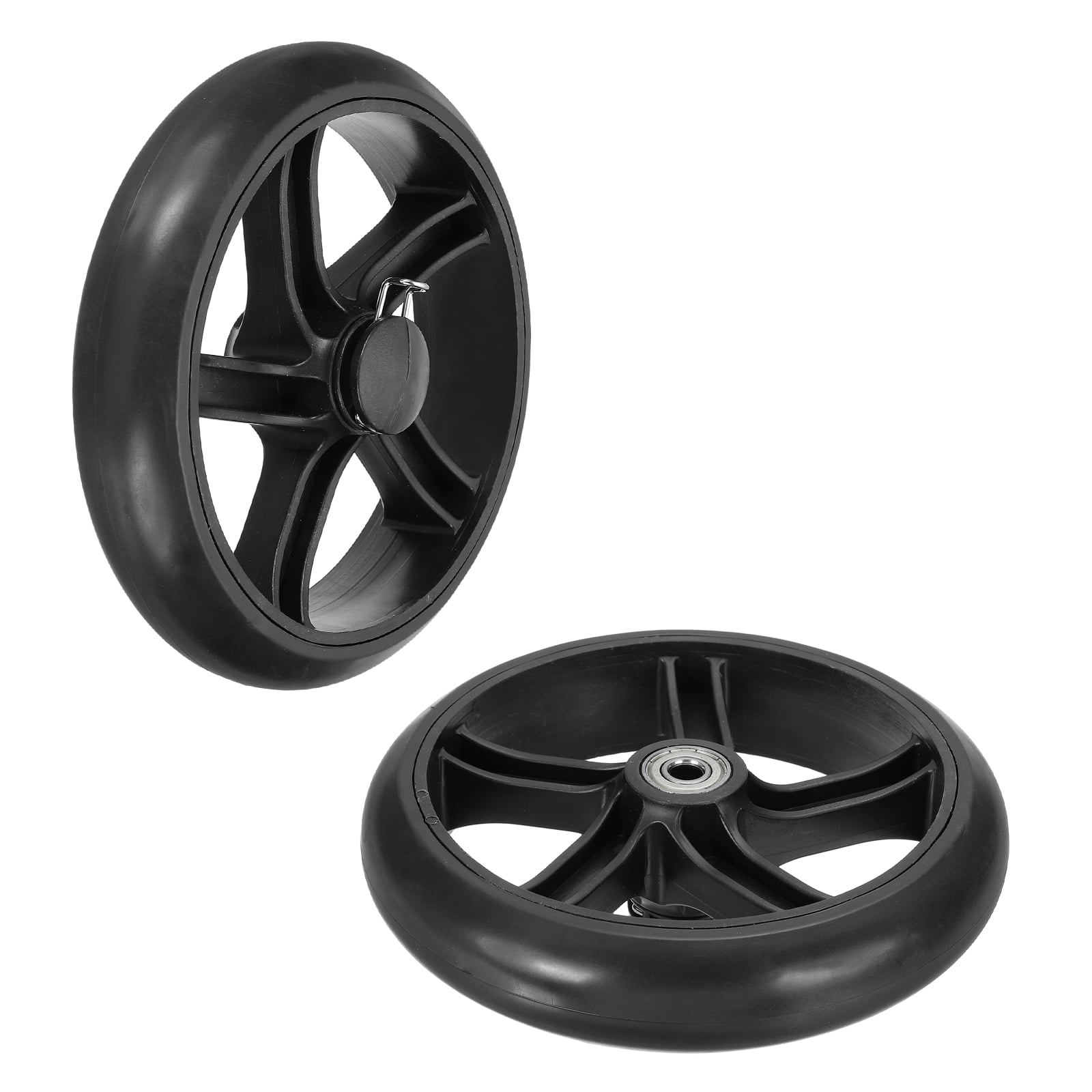 6.1 Inch Dia Shopping Cart Wheels Replacement Heavy PU Universal ...