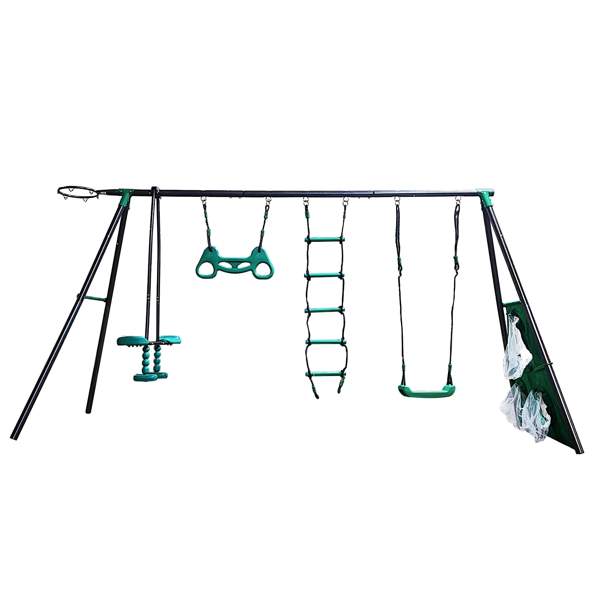6 in 1 Kids Swing Set for Backyard, SHINPT Swing Set Outdoor for Kids ...