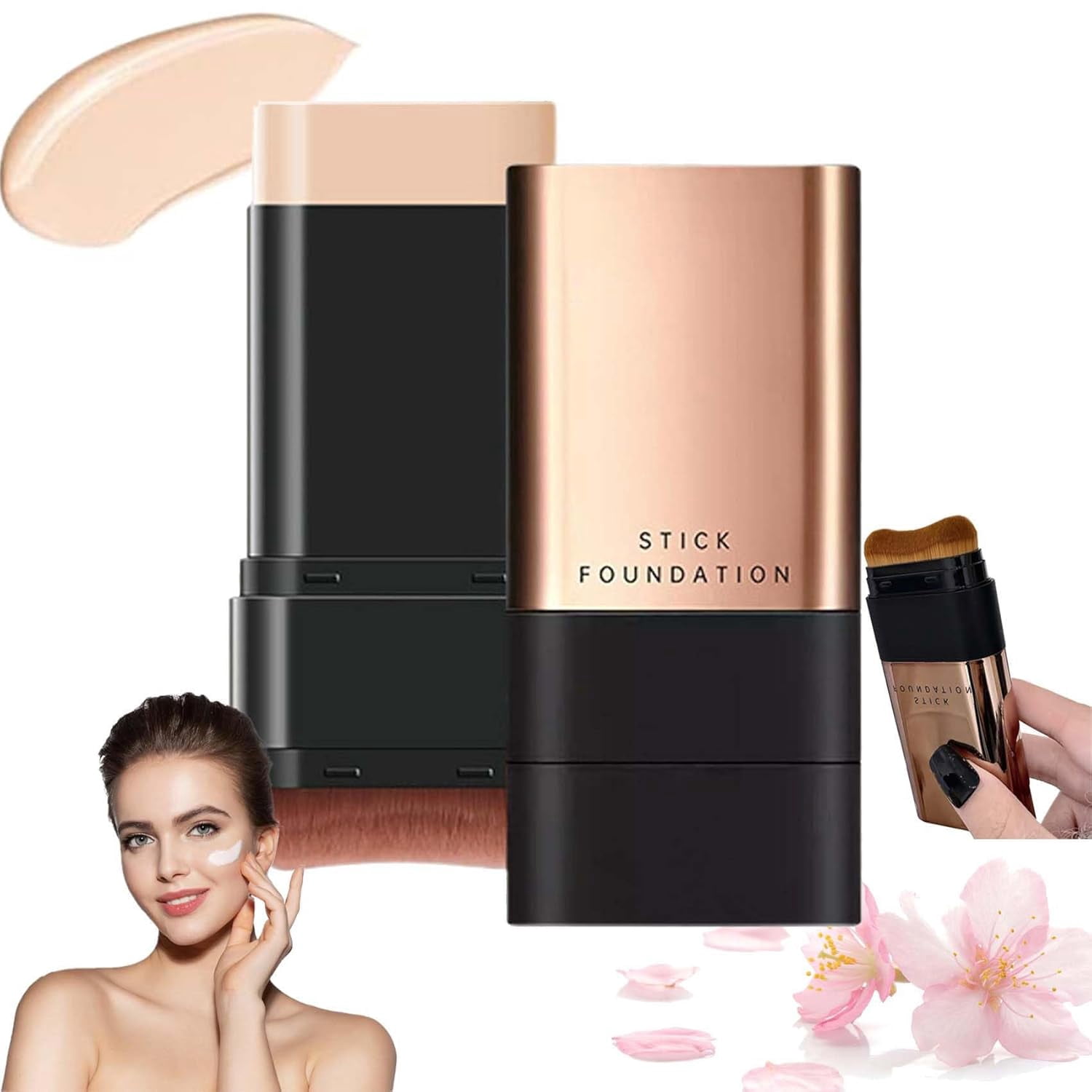 6 In 1- Luxury Anti-Wrinkle Foundation Stick For Mature Skin,2025 New ...