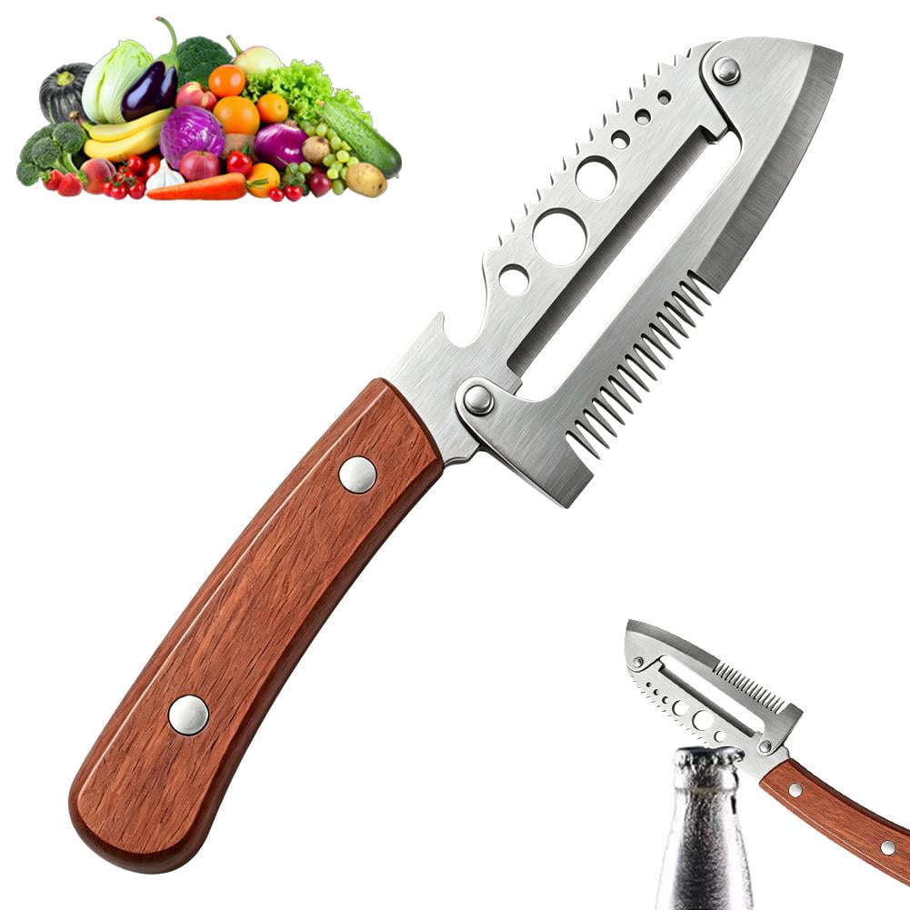 6 in 1 Multi Functional Peeler Knife Stainless Steel Fruit Vegetable ...