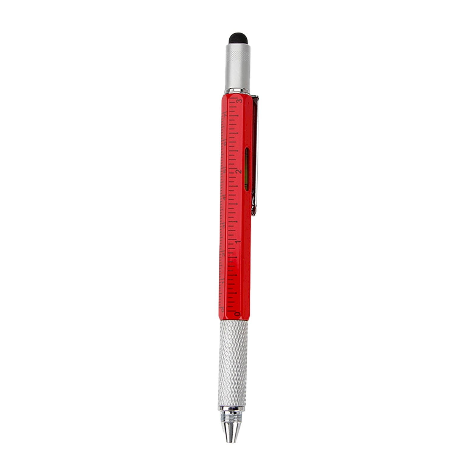 6 in 1 Multi-function Tool Pen Red: Screwdriver Pen 1 Pcs 6 in 1 Multi ...