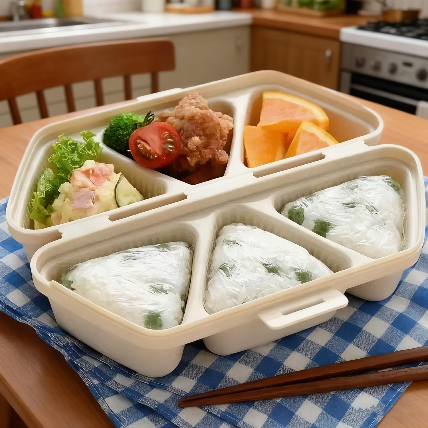6 in 1 Onigiri Mold, 6 in One Onigiri Mold, Triangle Rice Ball Molds ...