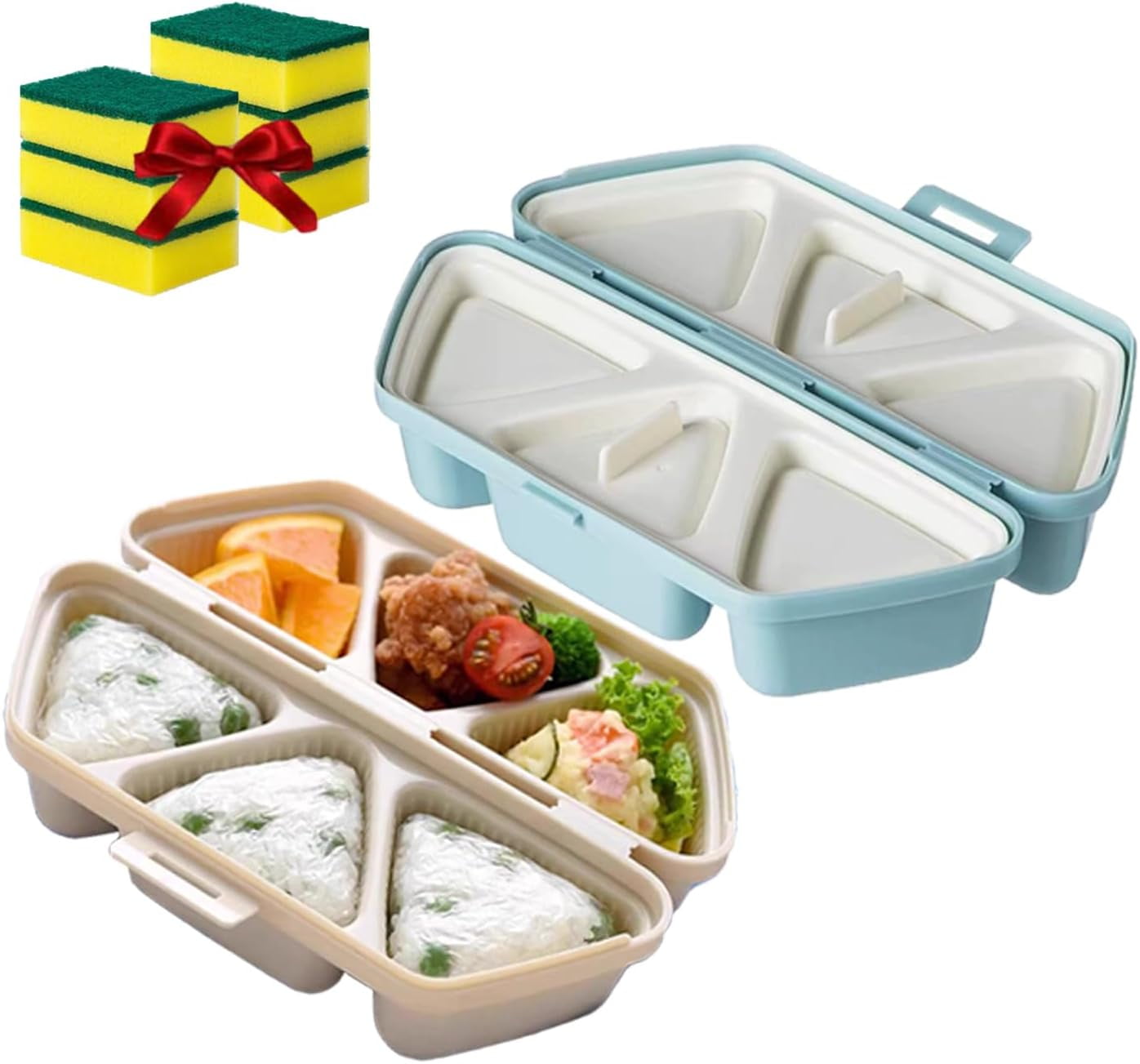 6 in 1 Onigiri Mold, 6 in One Onigiri Mold, Triangle Rice Ball Molds ...