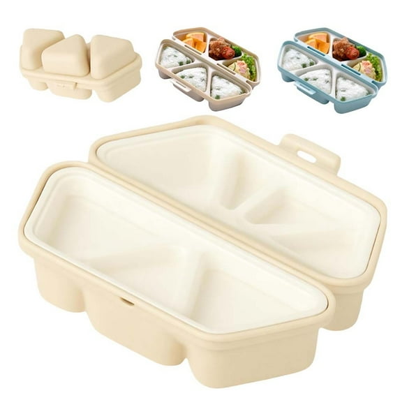 6 in 1 Onigiri Mold, Large Silicone Triangle Rice Ball Molds, Quick to ...