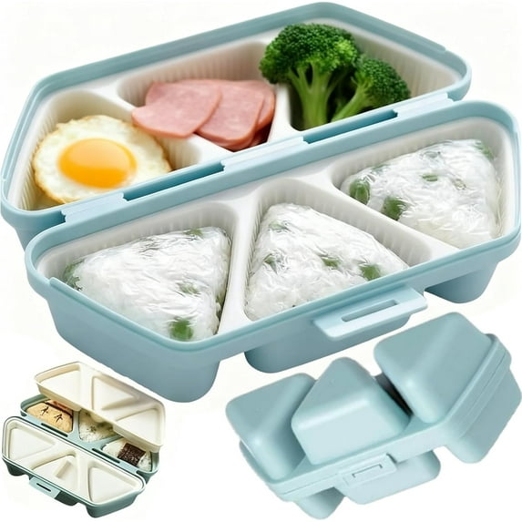 6 In 1 Onigiri Mold, Triangle Rice Ball 6 in 1 Onigiri Mold Set with 6 ...