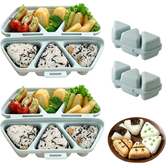 6 in 1 Onigiri Mold, Triangle Rice Ball Maker for Sushi & Bento ...