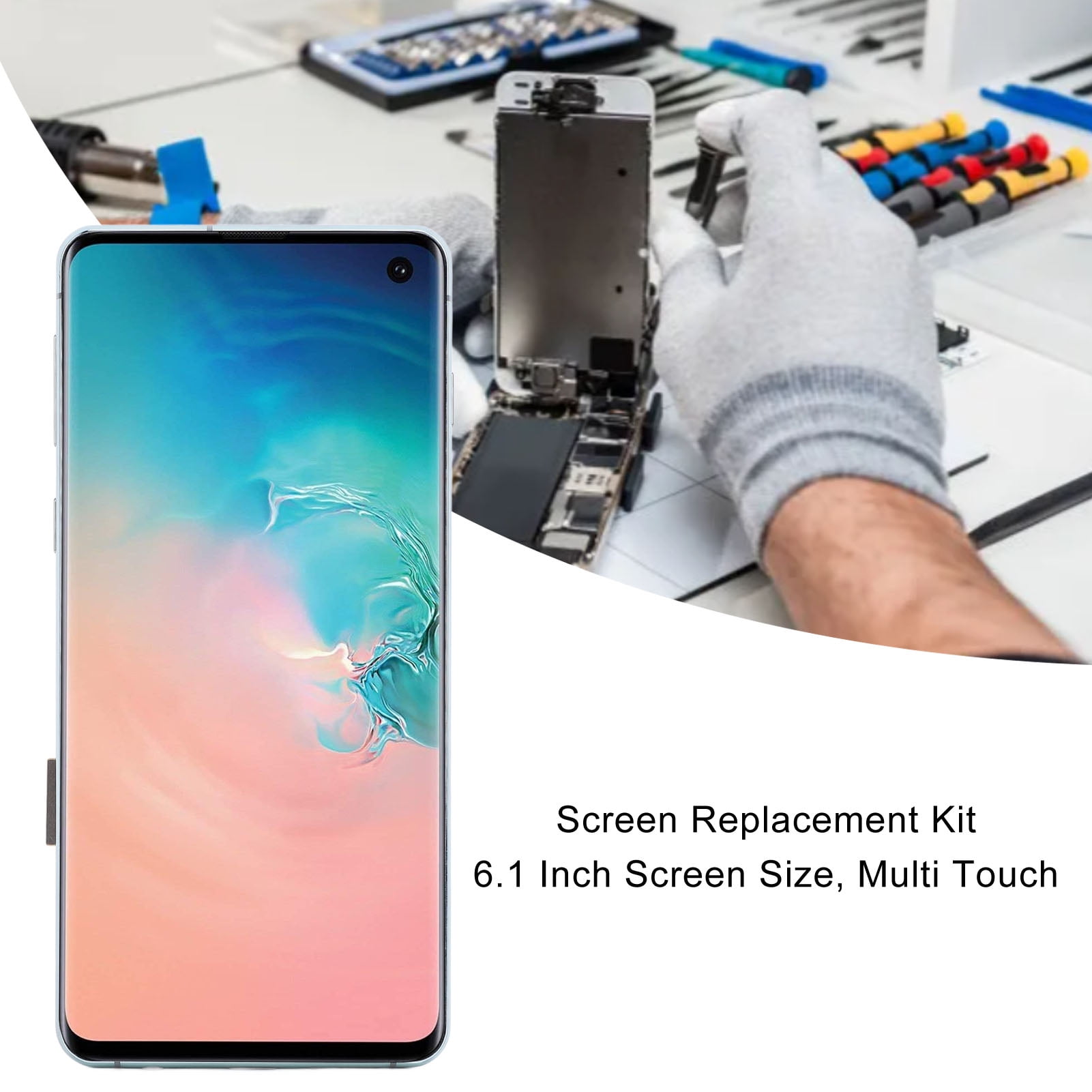 6.1" Phone Screen Repair Kit For G9730/SM,G973U/W/F, Sensitive Touch ...