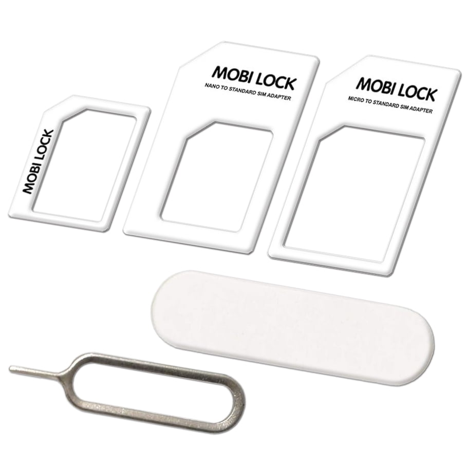 6 in 1 Sim Card Adapter Kit (Micro, Nano, Standard) for iPhones (16, 15 ...