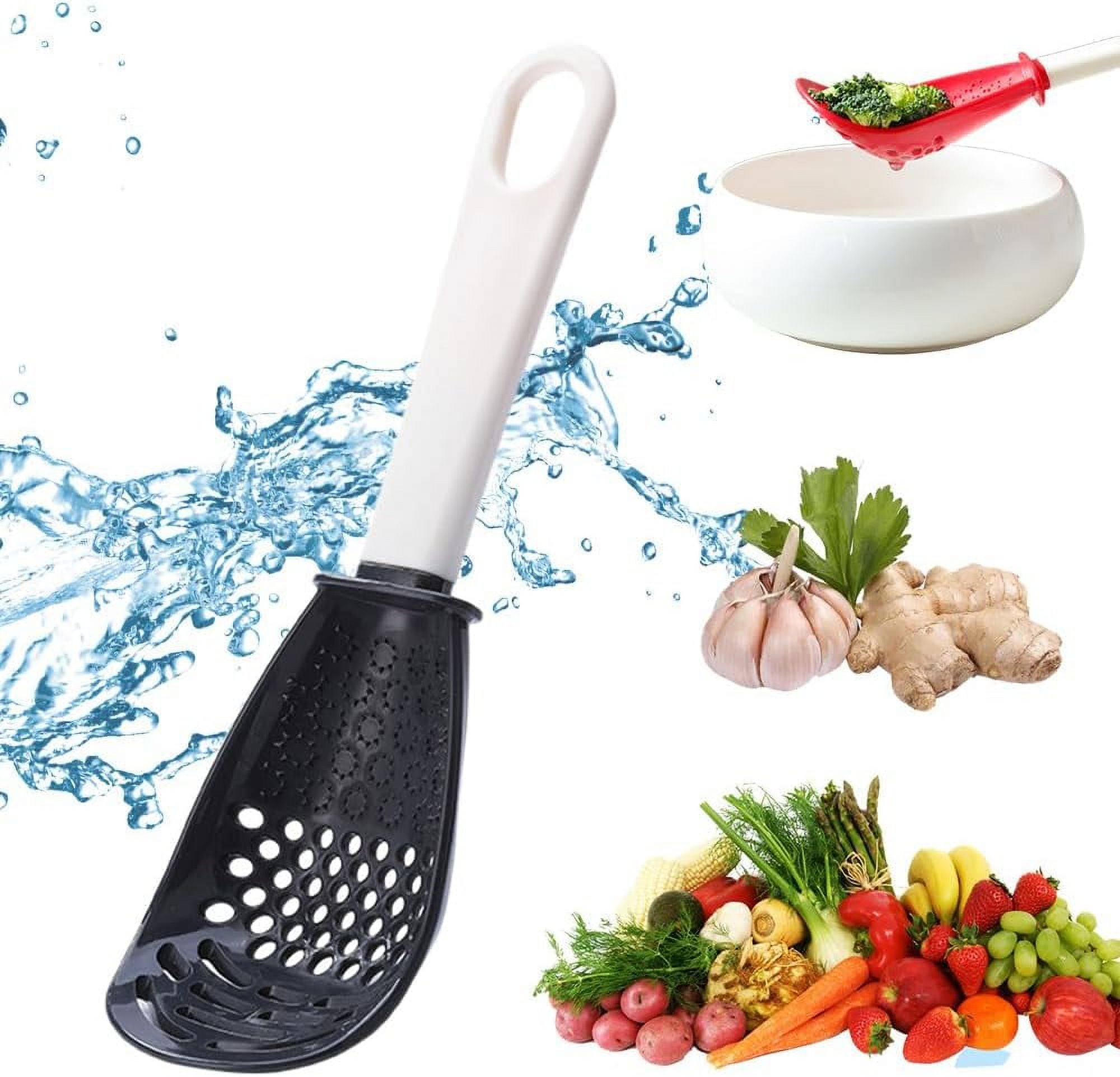 6 in 1 Slotted Multifunctional Kitchen Cooking Spoon, 356°F Heat ...