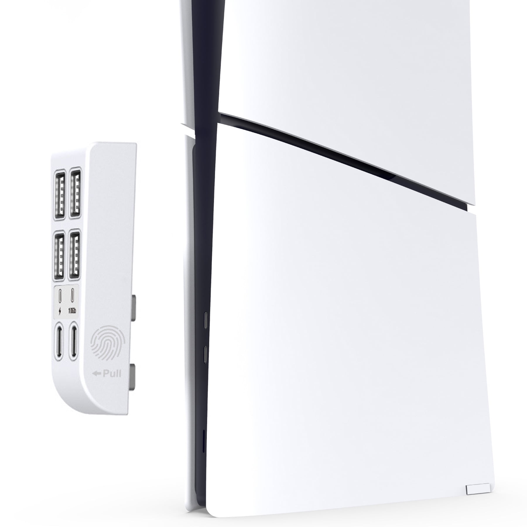 6 in 1 USB Hub for PS5 Slim, 1 Type-c 3.1 for data transfer, 1 Type-c ...