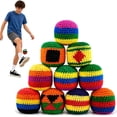 6/10/15Pcs Handcrafted Knitted Footbag Sack Set, 2026 Upgraded Crochet ...