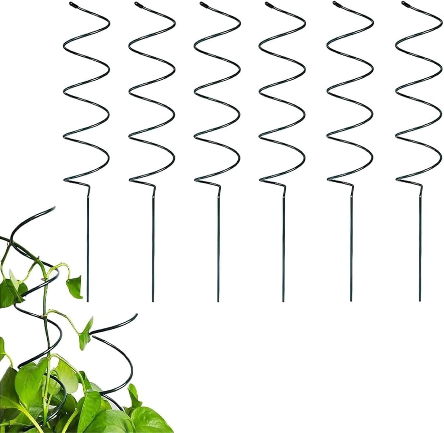 6/10/18PCS Spiral Tomato Stakes 2025 Twisted Plant Support Climbing ...
