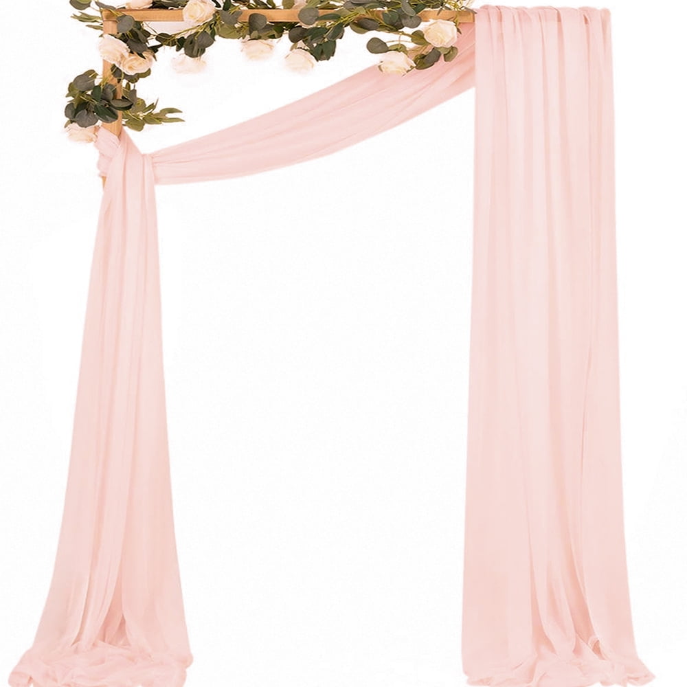 6/10M Chiffon Fabric Drapes for Wedding Arch Ceremony Reception ...